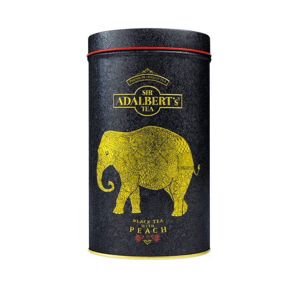 Adalbert's Tea Black Tea with Peach in a Can (100g)